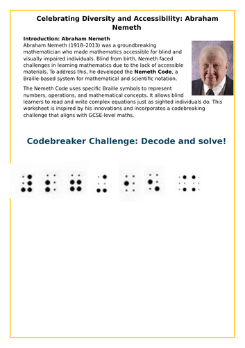 Inclusive GCSE Maths Worksheets with EDI Themes | Teaching Resources