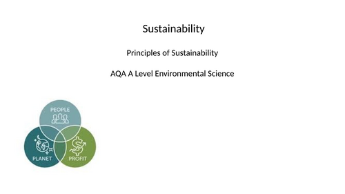 Environmental Science A level - Sustainability BUNDLE 28% off ...