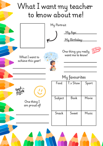 All about me | Teaching Resources