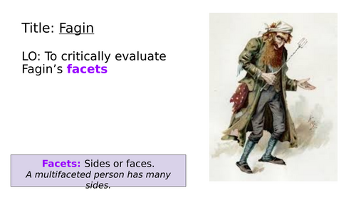 KS3 Oliver Twist: Fagin as a multifaceted character (Charles Dickens ...
