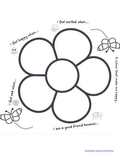 Transition Flower: All About Me PSHE Activity | Teaching Resources
