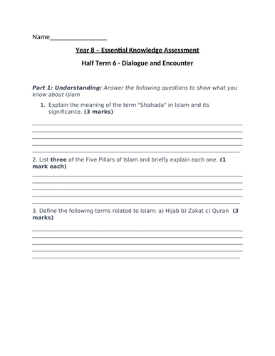 Year 8 Dialogue and Encounter fully resourced work New Catholic RED ...