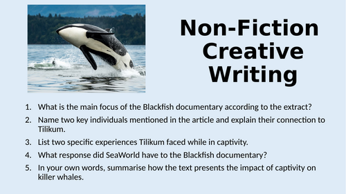 Non-Fiction - Creative Writing - Animal Attack | Teaching Resources
