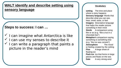 Y6 Ice Trap Narrative Unit | Teaching Resources