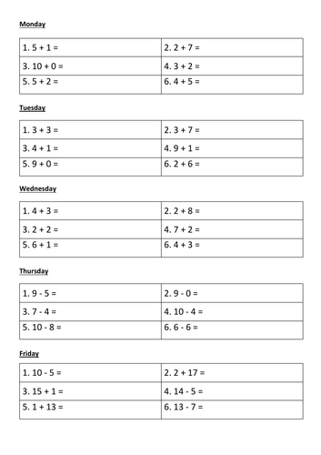 Year 2 Morning Maths Starters (39 weeks) | Teaching Resources
