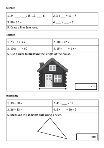 Year 2 Morning Maths Starters (39 weeks) | Teaching Resources