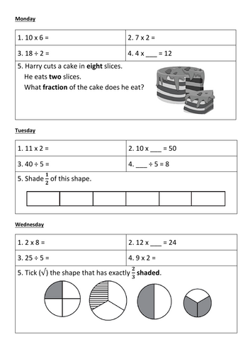 Year 2 Morning Maths Starters (39 weeks) | Teaching Resources
