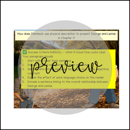 George and Lennie Introduction – Of Mice and Men Chapter 1 Character ...