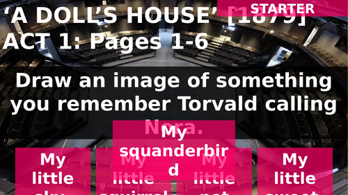A Doll's House by Ibsen: Full Set of Resources | Teaching Resources