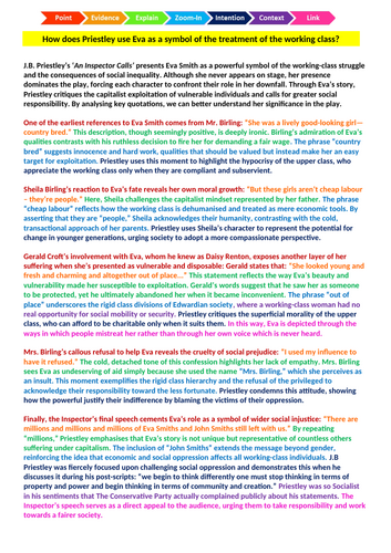 Exemplar GCSE Essays - 'An Inspector Calls' - G7+ | Teaching Resources