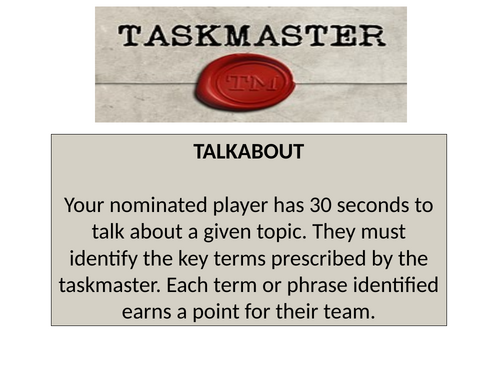 A Level PE 'taskmaster' lesson activity | Teaching Resources