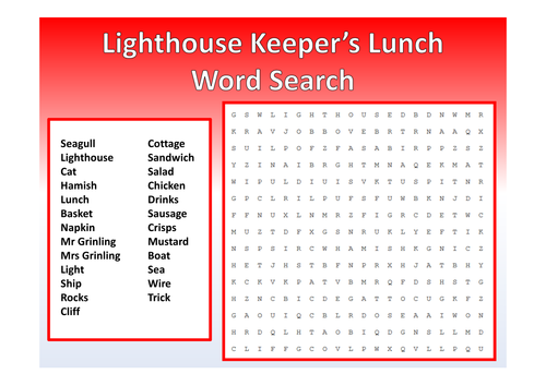 LIGHTHOUSE KEEPERS LUNCH STORY RESOURCES LITERACY READING EARLY YEARS ...