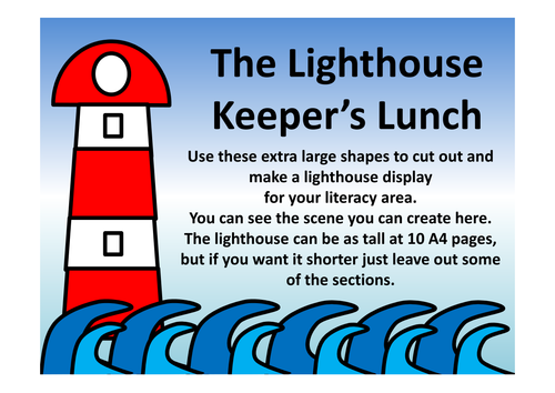 LIGHTHOUSE KEEPERS LUNCH STORY RESOURCES LITERACY READING EARLY YEARS ...