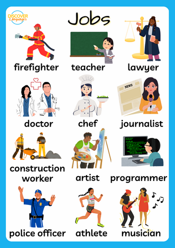 English ESL Jobs Work Occupations Vocabulary Worksheets Wordsearch ...