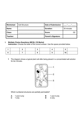 IGCSE Biology: Cells Resource Pack | Teaching Resources