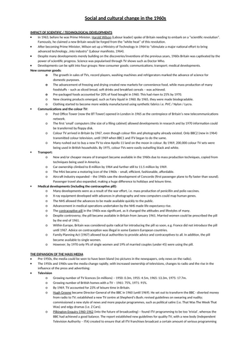Lesson 10 - Scientific and social developments in the 1960s | Teaching ...