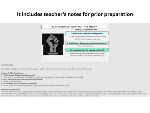PSHE lesson - BLACK LIVES MATTER | Teaching Resources