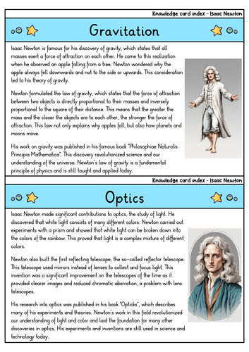 Isaac Newton | Science | Motion & Universal Gravitation | Teaching ...