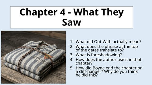 The Boy in the Striped Pajamas SOW | Teaching Resources