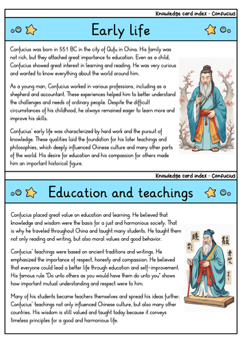 Confucius | Philosophy | Ethics & Social Harmony | Teaching Resources