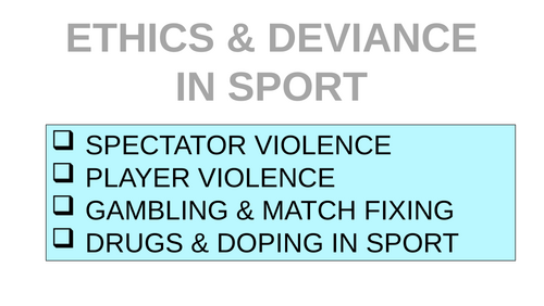 Confront the Conflict: A-Level PE Player & Spectator Violence Resource ...