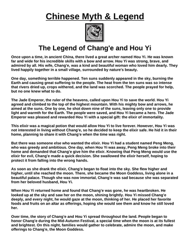 Chinese Mythology Unit Assignment Bundle (26 Articles w/Questions ...