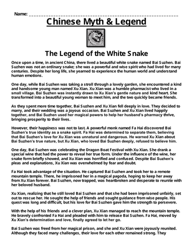 Chinese Mythology Unit Assignment Bundle (26 Articles w/Questions ...
