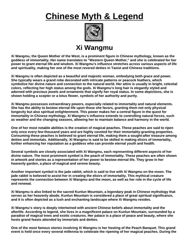 Chinese Mythology Unit Assignment Bundle (26 Articles w/Questions ...