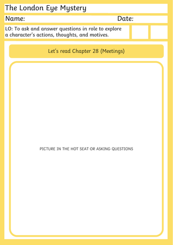 The London Eye Mystery - Chapter 1 - 29 | Teaching Resources