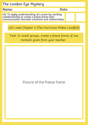 The London Eye Mystery - Chapter 1 - 29 | Teaching Resources