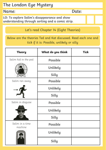 The London Eye Mystery - Chapter 1 - 29 | Teaching Resources