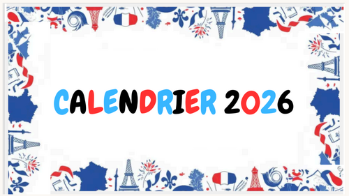 French Calendar of key Vocab | Teaching Resources