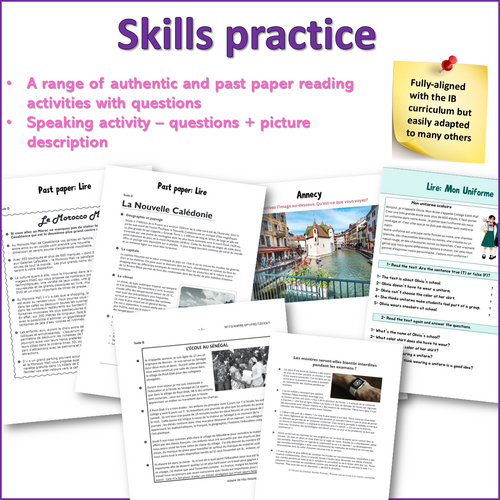 IB Ab Initio French Organisation Sociale | Teaching Resources