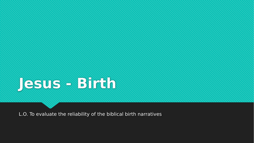A-Level RS: Jesus - Birth Lesson - Eduqas Christianity (Religious ...