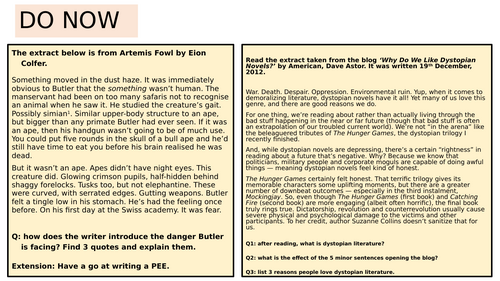 x38 Do Now GCSE English Language Activities for Eduqas Exam Board ...