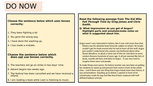 x38 Do Now GCSE English Language Activities for Eduqas Exam Board ...
