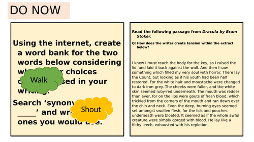 x38 Do Now GCSE English Language Activities for Eduqas Exam Board ...