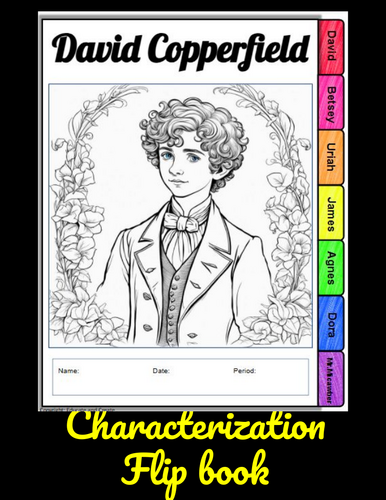 David Copperfield Characterization Flip book | Teaching Resources