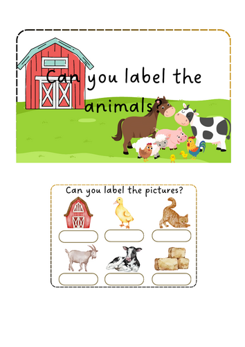 Farm Animals - Label the farm animals | Teaching Resources