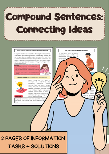 Compound Sentences: Coordinating Conjunctions | Teaching Resources