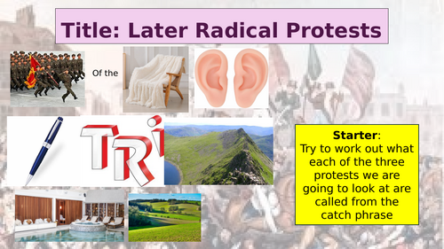 Radical Reformers- Edexcel A level | Teaching Resources