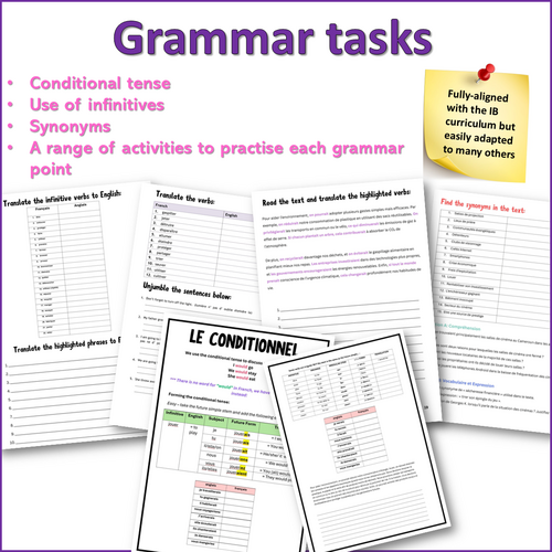 IB Ab Initio French Partage de la Planete | Teaching Resources