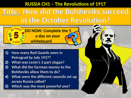 Edexcel GCSE History 9–1: Russia L9 – How Did the Bolsheviks Succeed in ...
