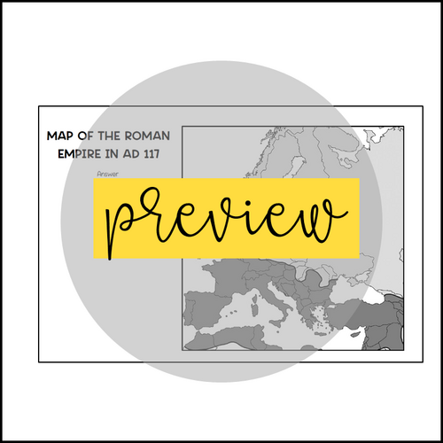 Roman Empire Map Worksheet | KS2 KS3 Romans History Activity with ...