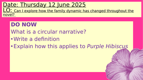 Purple Hibiscus - Full Scheme | Teaching Resources