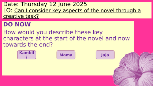 Purple Hibiscus - Full Scheme | Teaching Resources