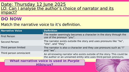 Purple Hibiscus - Full Scheme | Teaching Resources