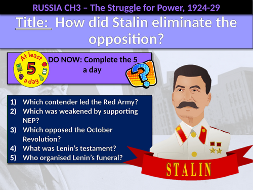 Russia and the Soviet Union Edexcel GCSE 9–1 – Key Topic 3 Full Unit (7 ...