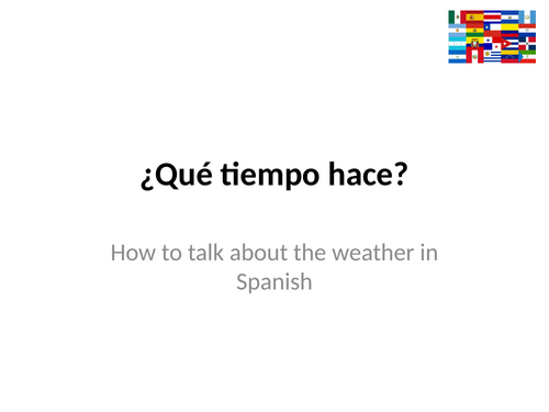 ¿Qué tiempo hace? / The weather and seasons | Teaching Resources