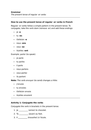 Pearson Edexcel / AQA GCSE French (Higher) - Module 1 - Ma vie en ligne ...
